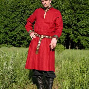 Costume de tunique et surcot. Disponible en : lin vert, lin bleu, lin ...